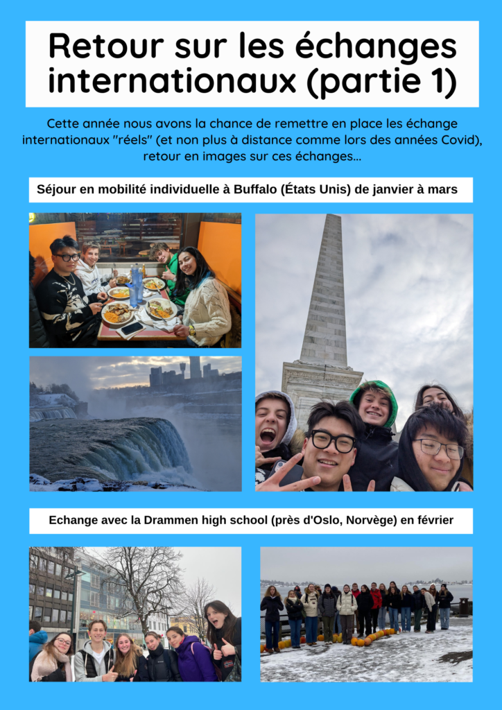 Retour sur les échanges internationaux - St Jo International